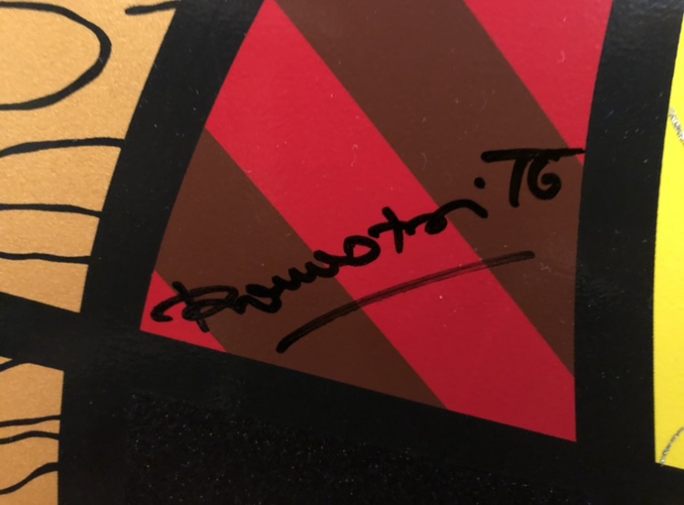 FOLLOW ME Serigraph Romero Britto Signed | Modernism